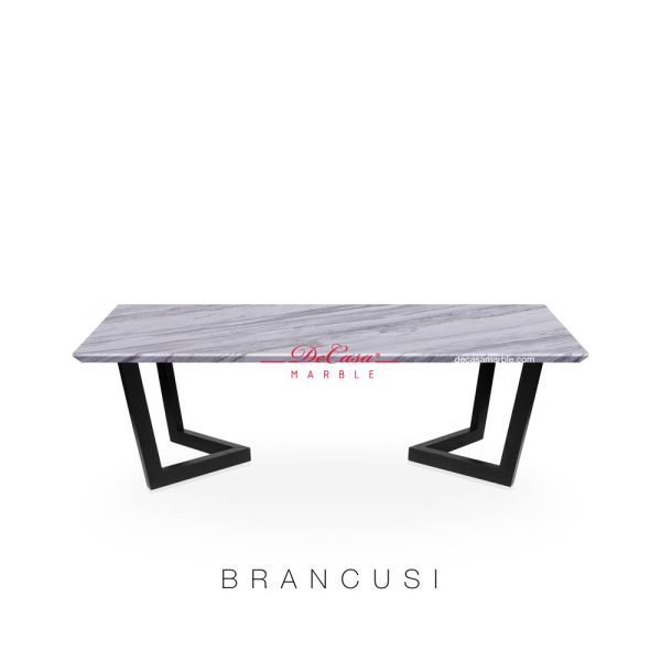 DeCasa Rectangular Marble Dining Table Volakas