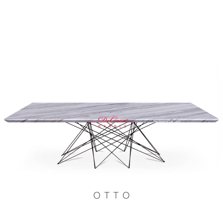 DeCasa Rectangular Marble Dining Table Volakas