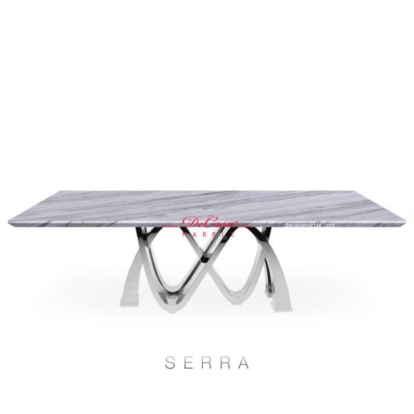 DeCasa Rectangular Marble Dining Table Volakas