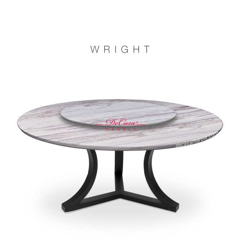 DeCasa Round Marble Dining Table Volakas
